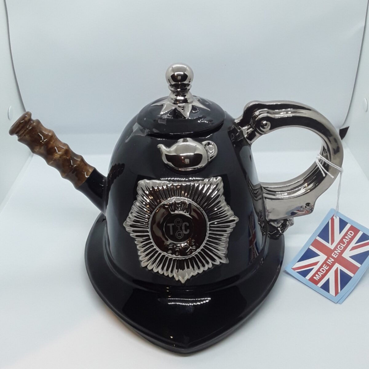 Police Helmet Teapot - Mad Hatter Tea Shop