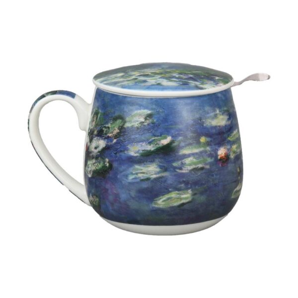 Tea Infuser Mug Set Claude Monet Water Lilies - Mad Hatter Tea Shop