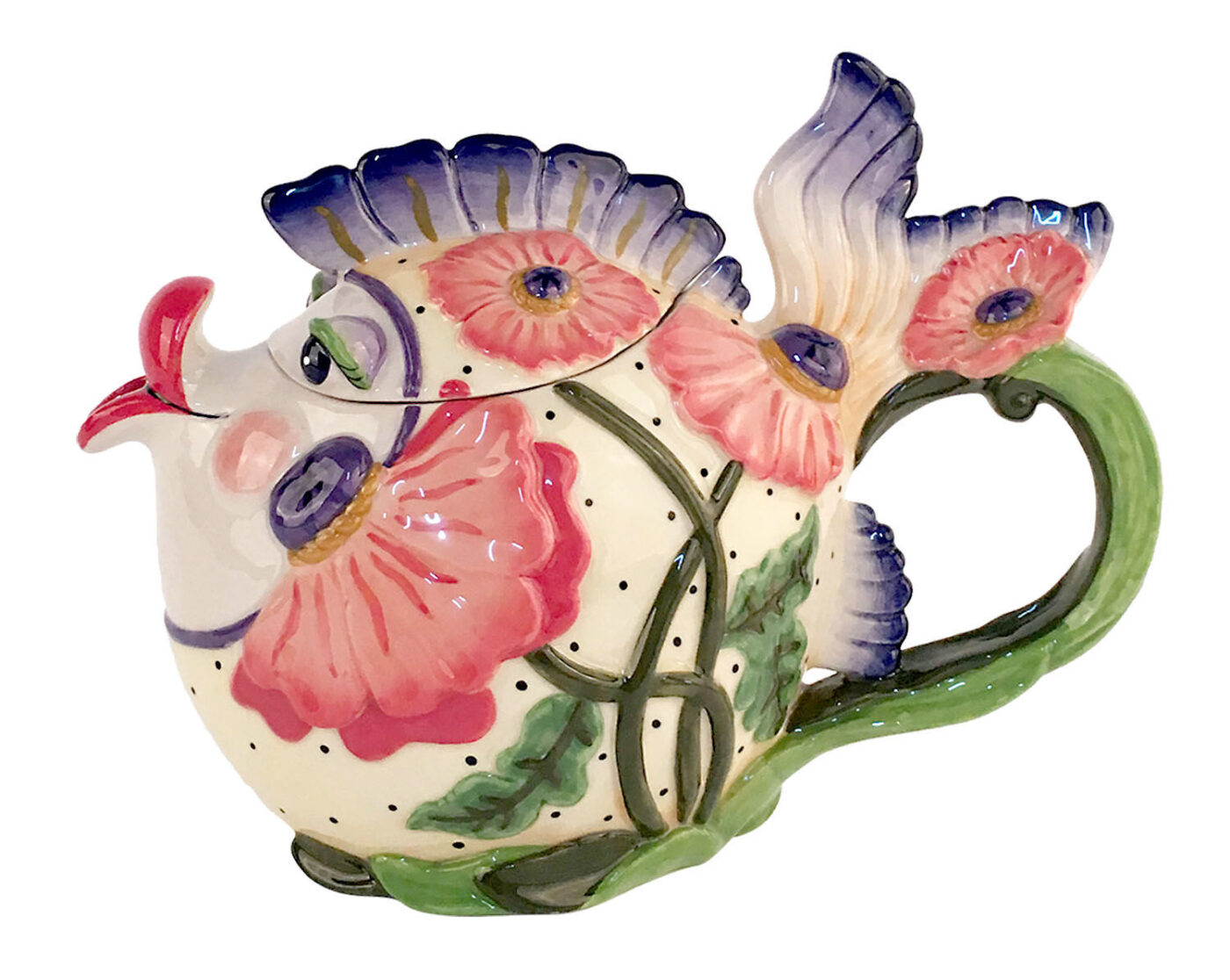 KISSY FISH TEAPOT - Mad Hatter Tea Shop