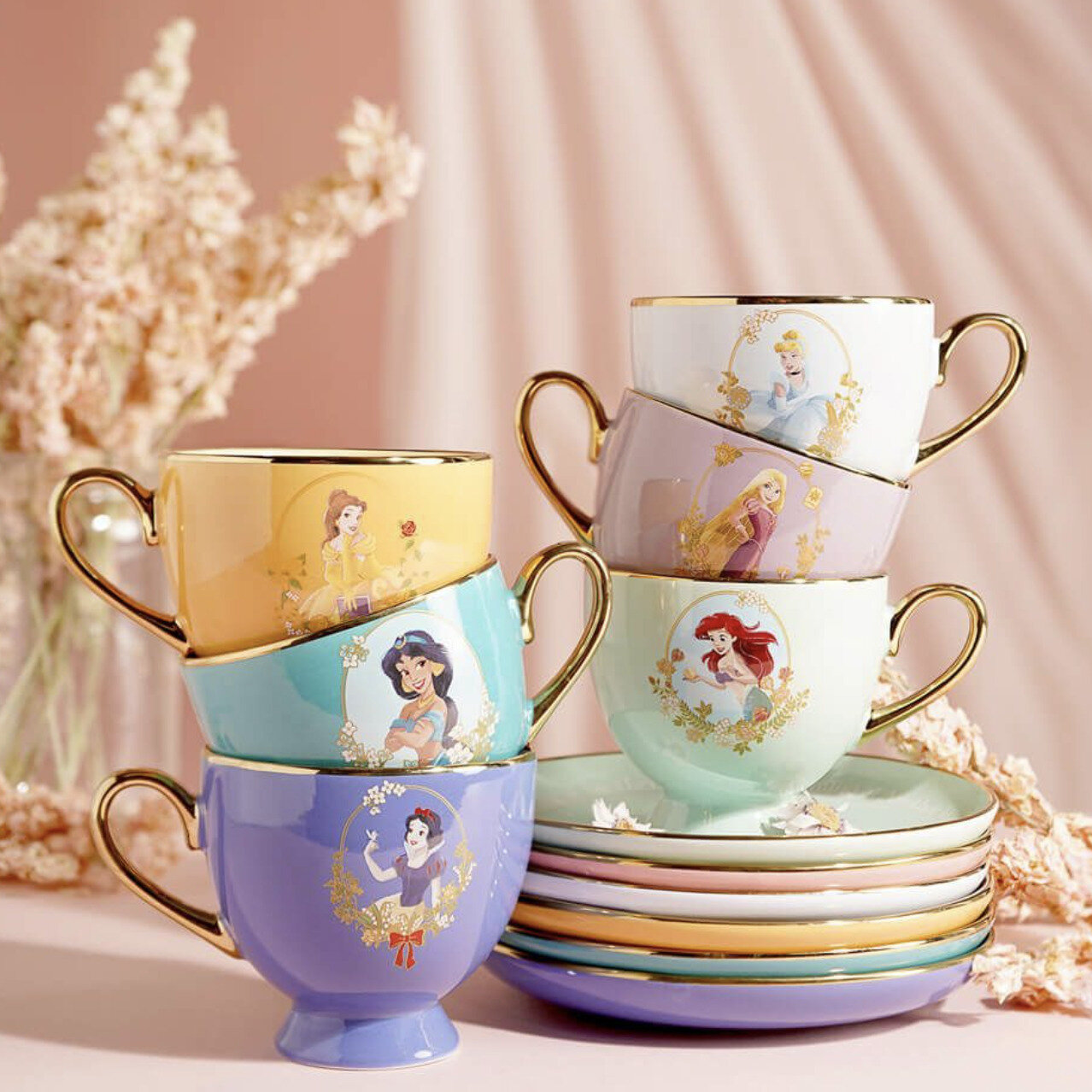 Disney Princess Tea Cup & Saucer Belle - Mad Hatter Tea Shop