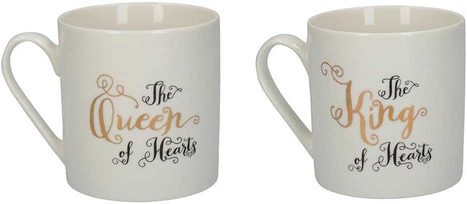 Alice in Wonderland Set of 2 Mugs His & Hers - Mad Hatter Tea Shop