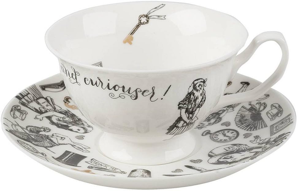 Alice in Wonderland Cup & Saucer - Mad Hatter Tea Shop