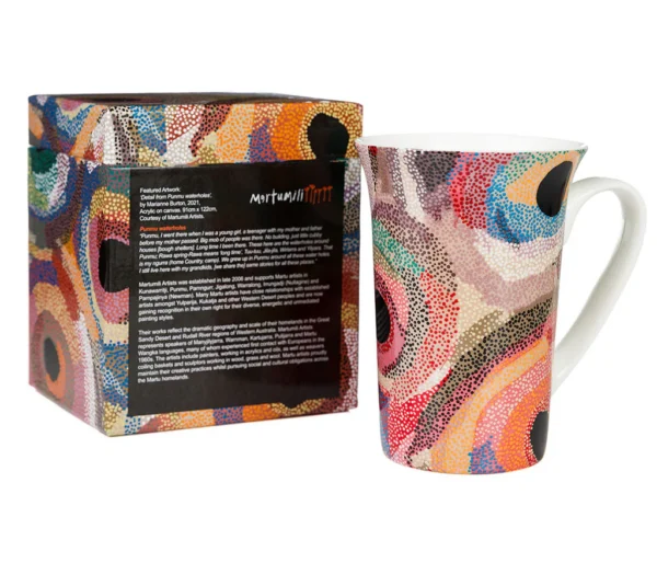 Aboriginal Artist Marianne Burton Mug - Mad Hatter Tea Shop